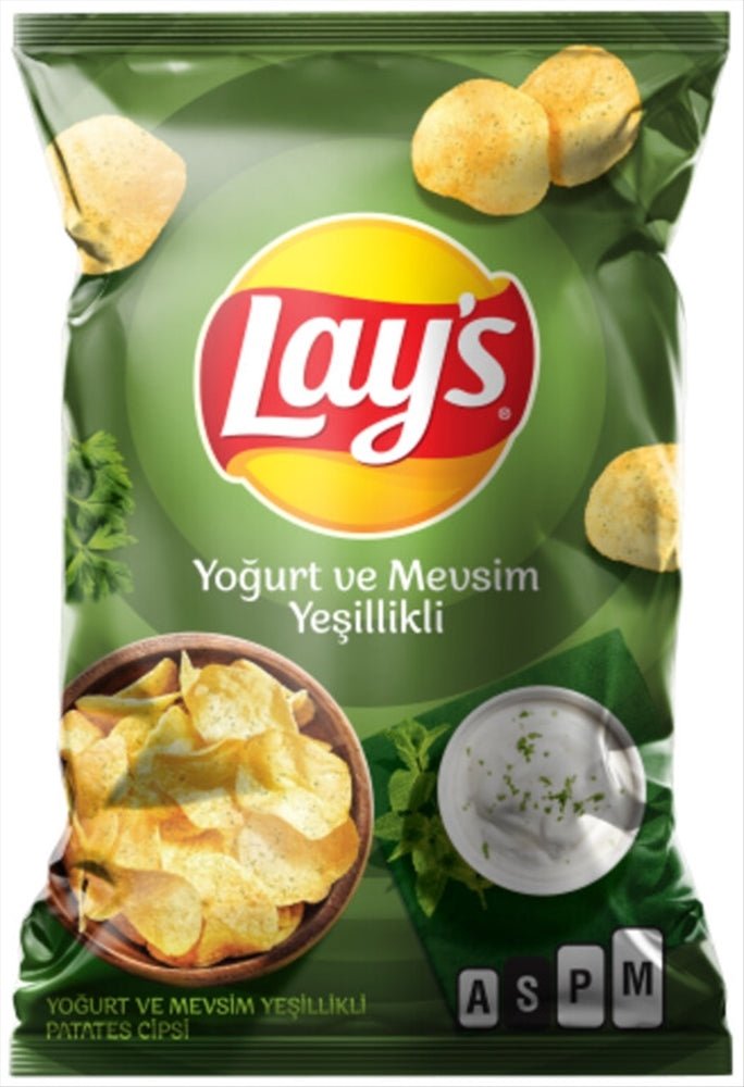 Lay's Yogurt & Herb Chips, 104g - Authentic Turkish Snack – Aladdin ...